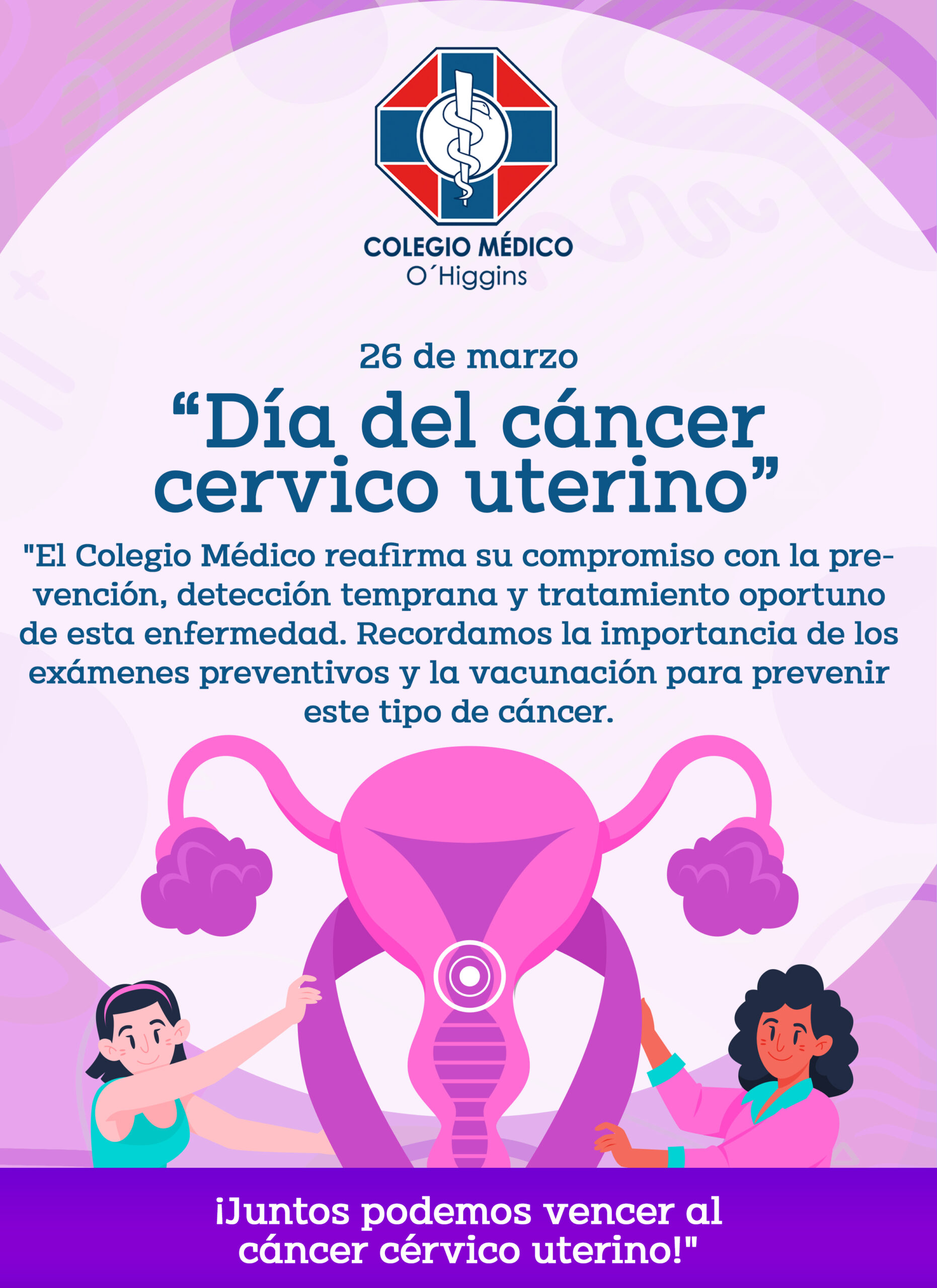 Hoy 26 de Marzo conmemoramos el «día internacional del Cáncer Cérvico ...